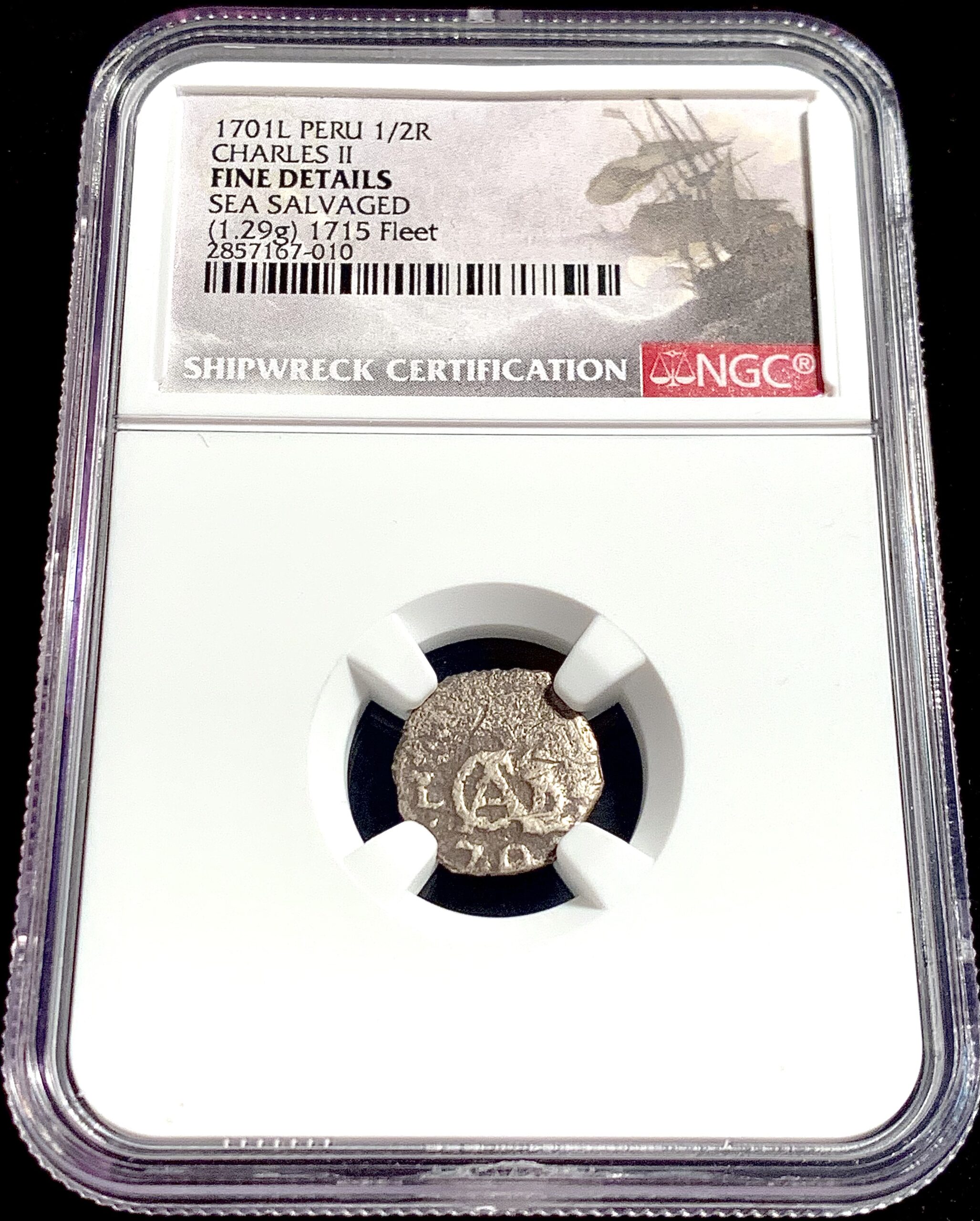 1701 Lima Peru 1/2 Real From The 1715 Fleet | Commodore Coins ...