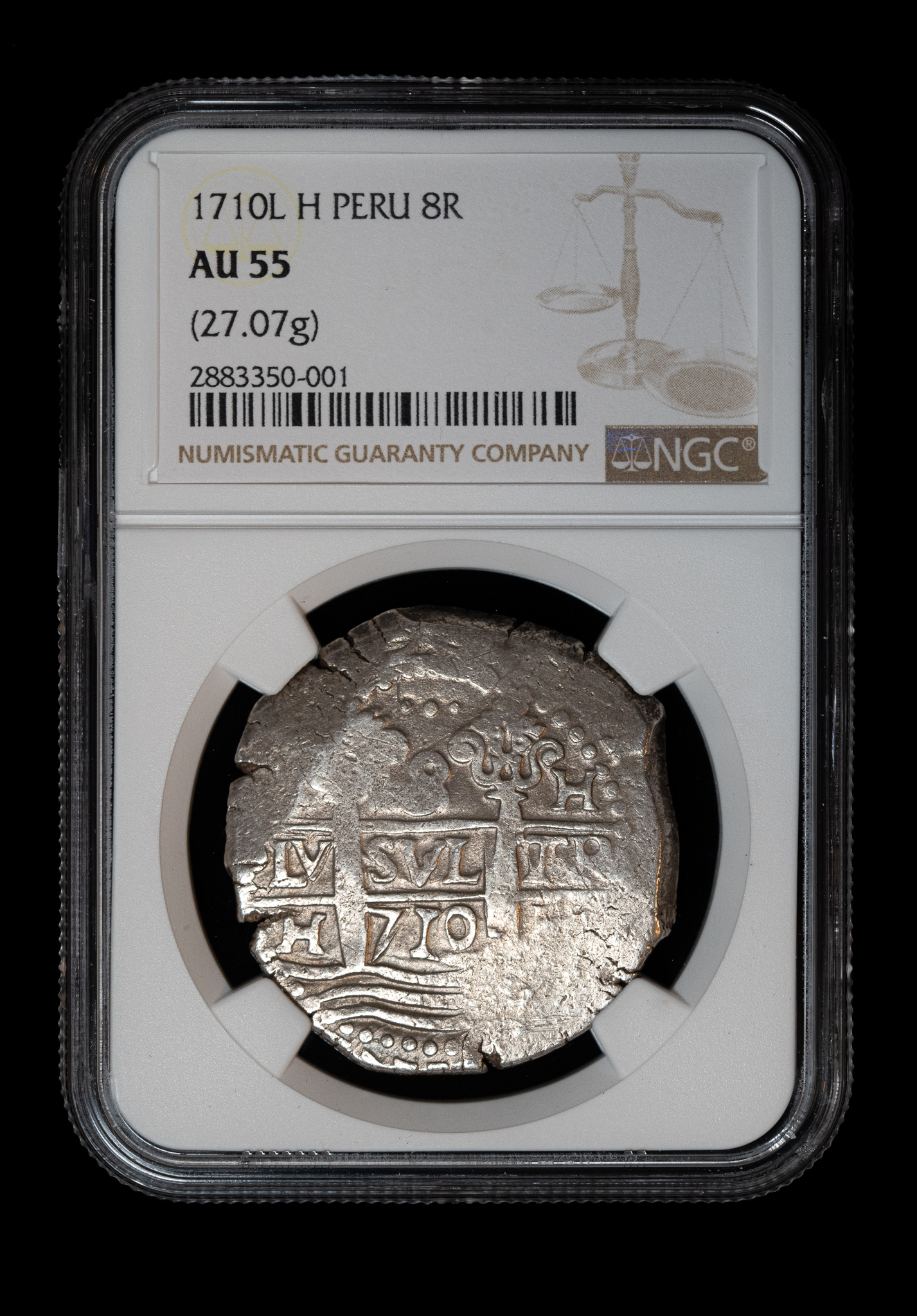 1710 Lima Peru 8 Reales AU-55 - Finest Known! | Commodore Coins ...