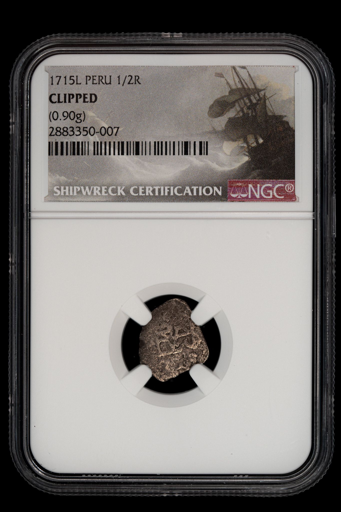 Rare 1715 Lima Peru 1/2 Real NGC Certified - 1715 Fleet | Commodore ...