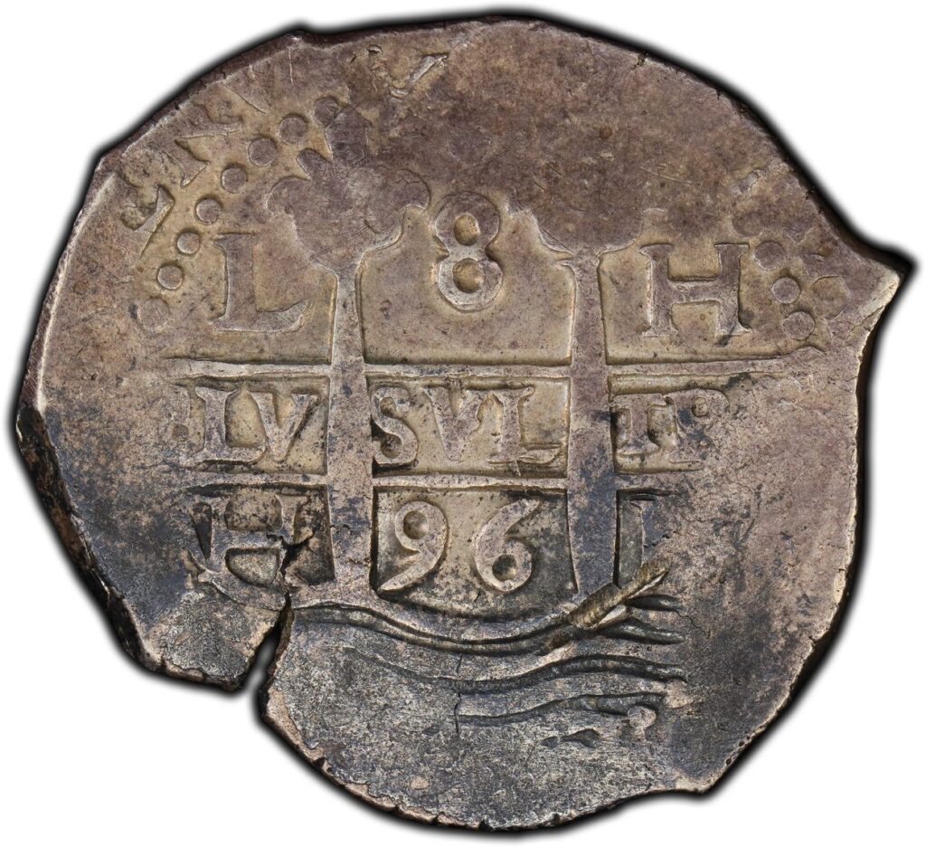 Finest Known 1696 Lima Peru 8 Reales Cob - PCGS XF-45 Double Dated ...