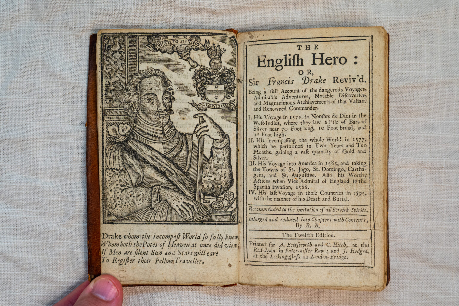 Rare Original Book “The English Hero or Sir Francis Drake Revived” 12th ...