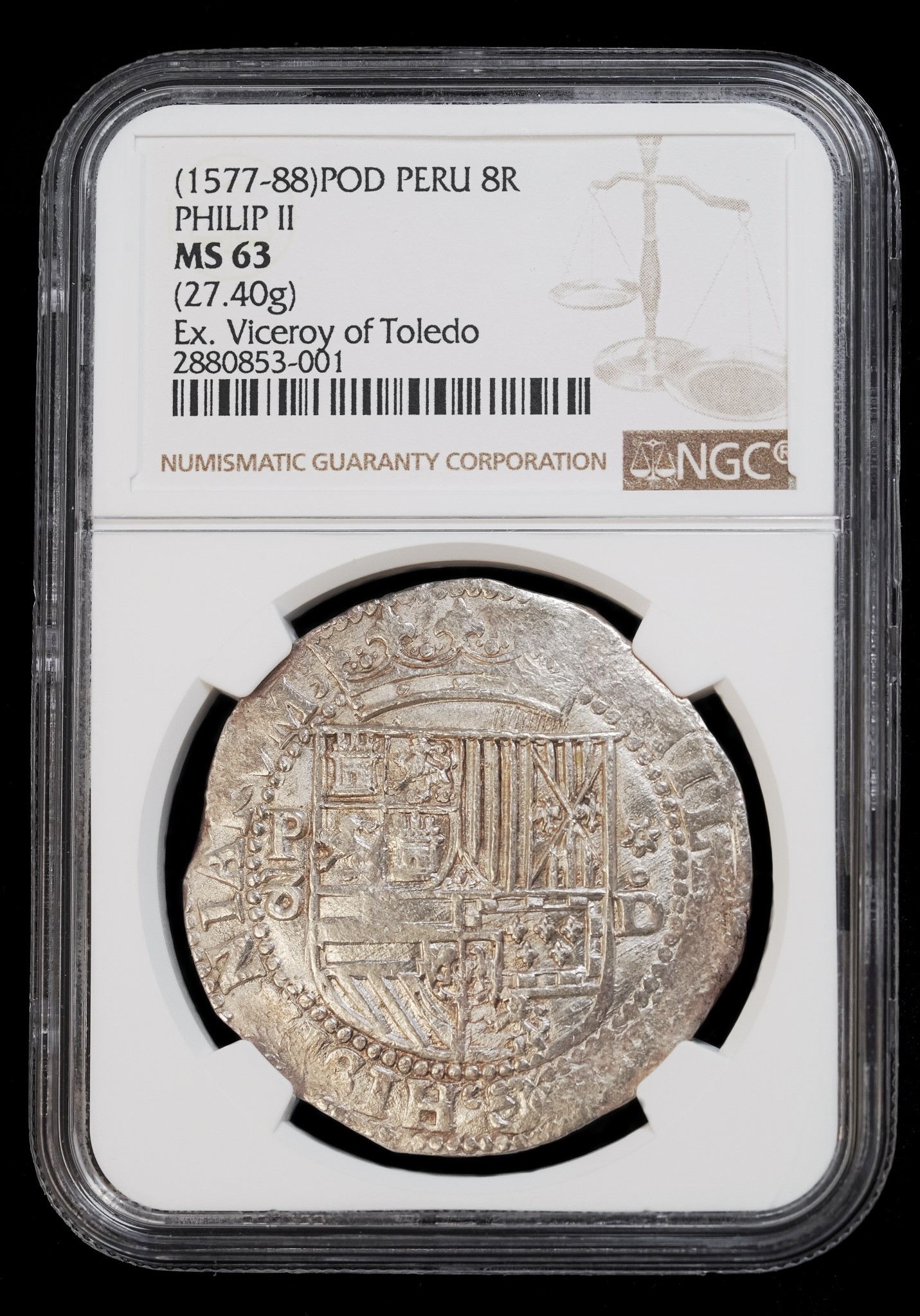 1577-88 8 Reales “Star of Lima” MS-63 | Commodore Coins & Collectibles ...