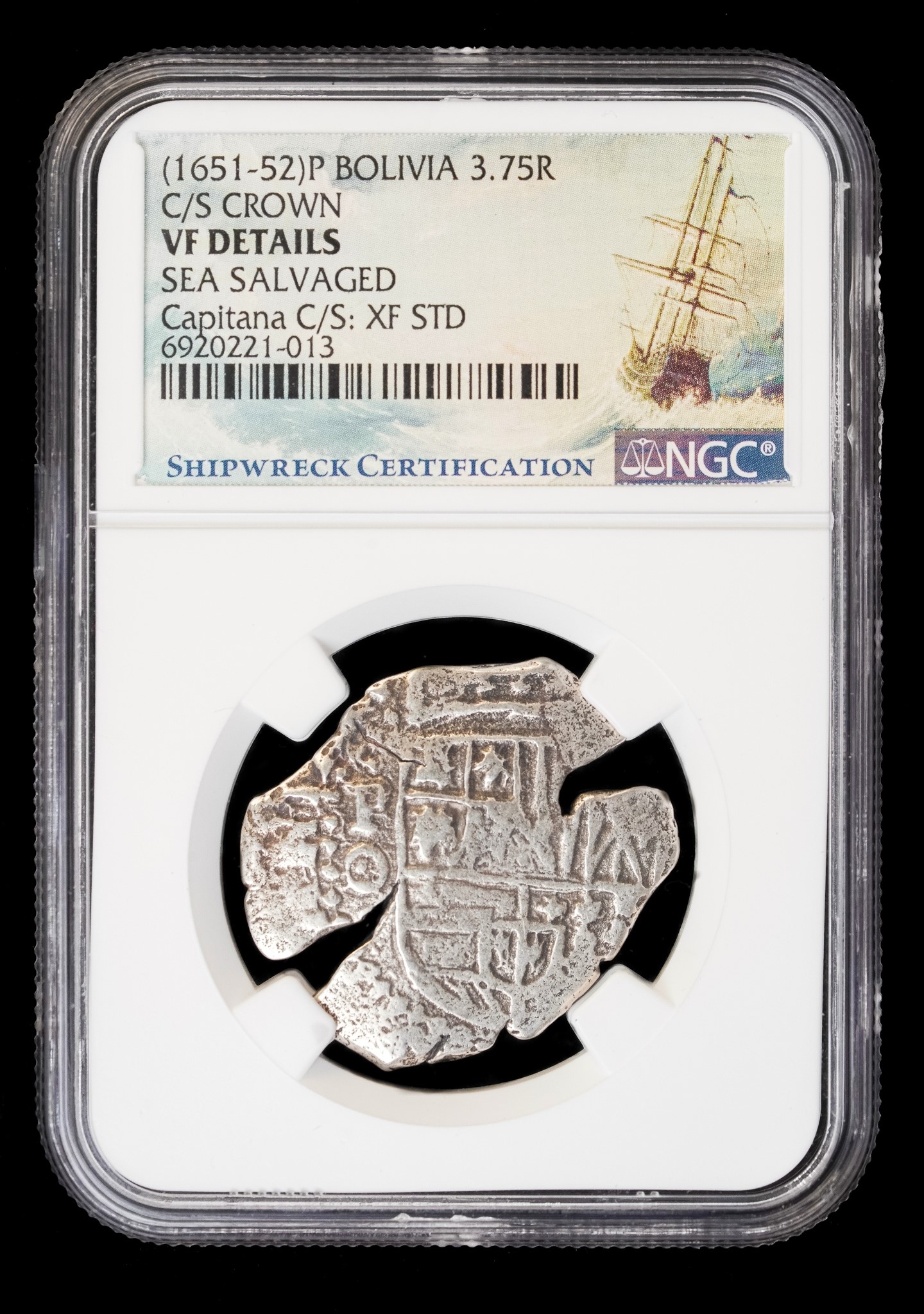 1651-52 Potosi 3.75 Reales NGC VF Details (Counterstamped) - Capitana ...