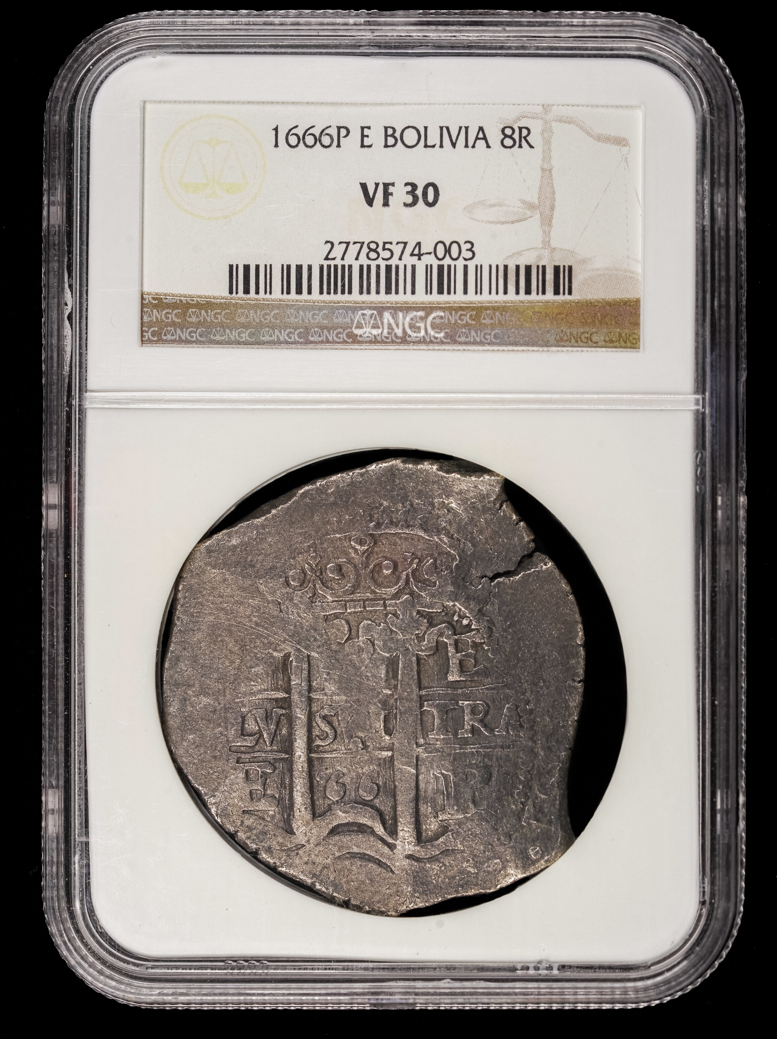 1666 Potosi 8 Reales NGC VF30 Finest Known | Commodore Coins ...