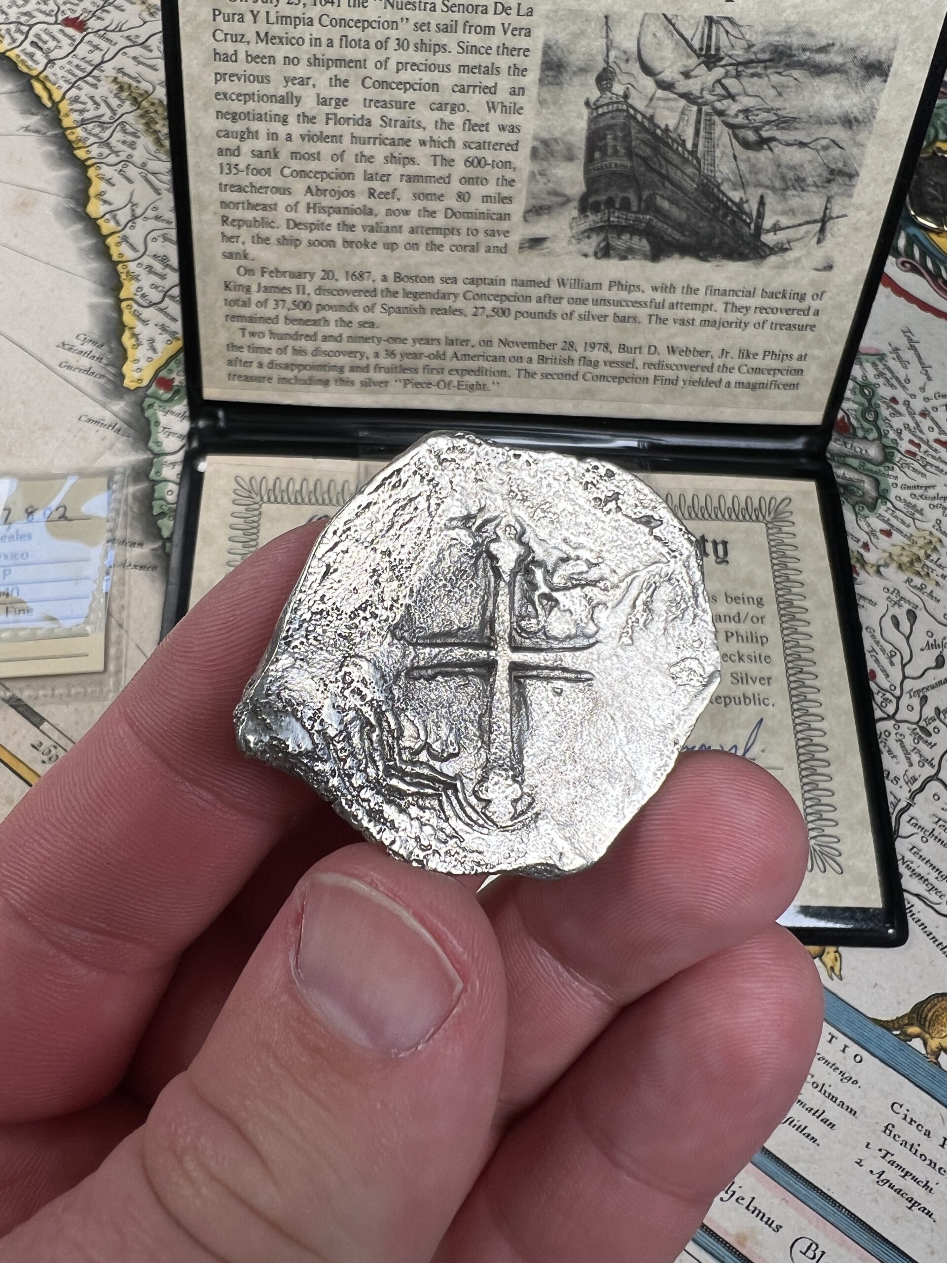 1634-1641 Mexico 8 Reales - Concepcion Shipwreck w/ COA | Commodore ...