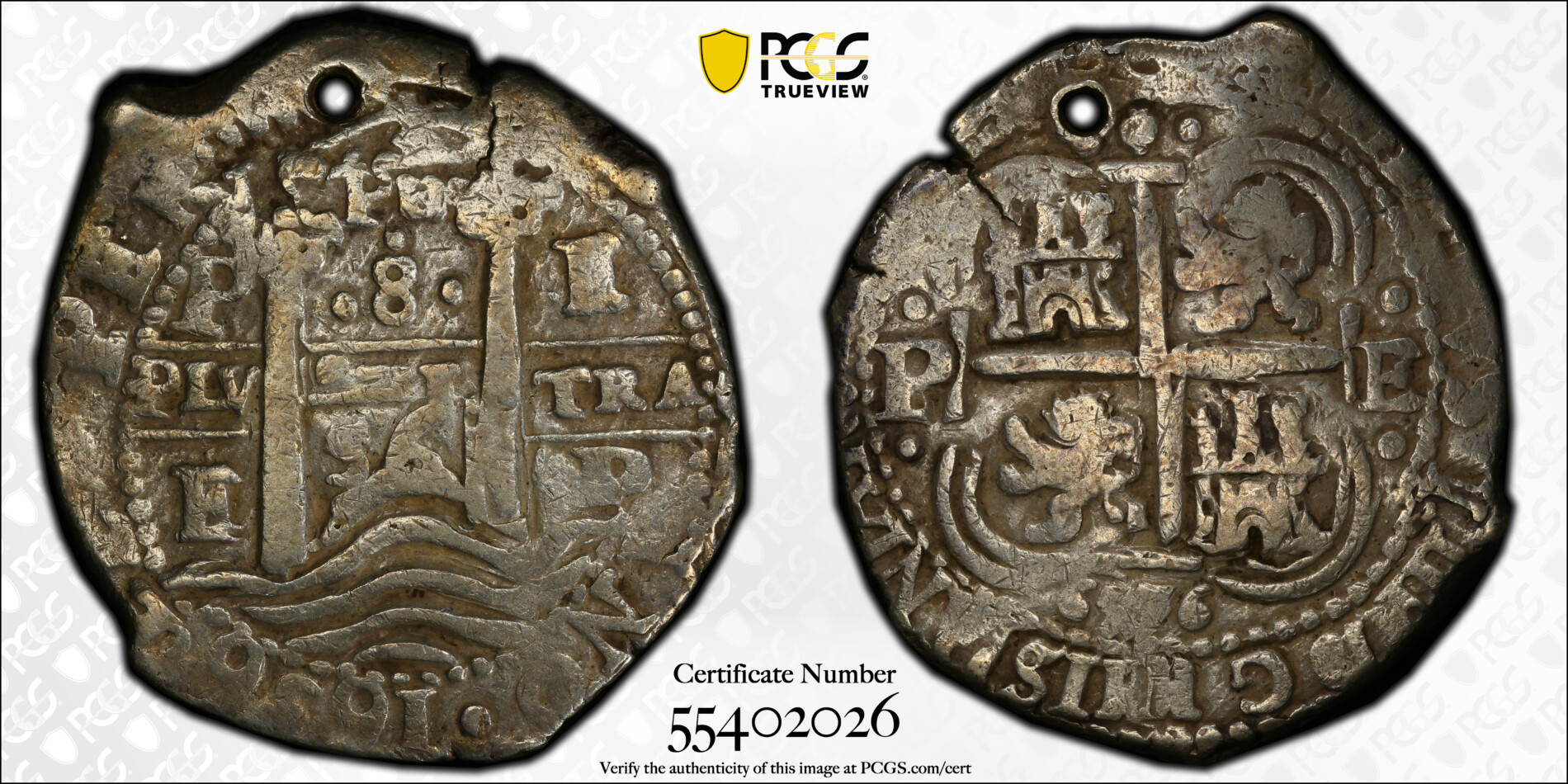 1656 Potosi 8 Reales PCGS VF Detail | Commodore Coins & Collectibles, Ltd.